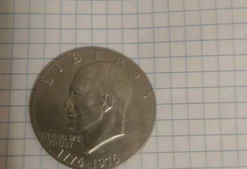 Монета usa 1 доллар 1976