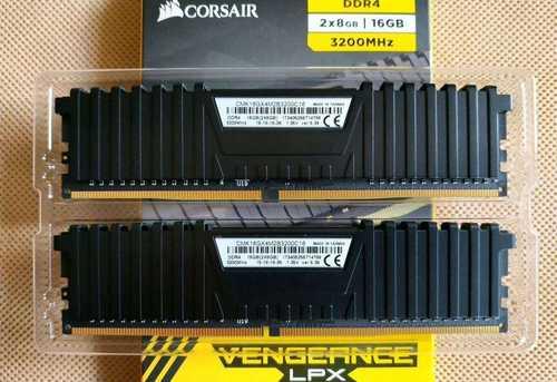 Оперативная память Corsair Vengeance LPX 16gb