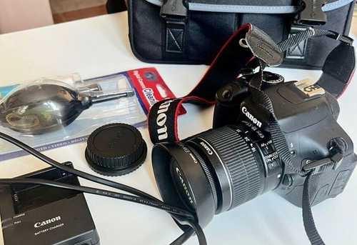 Зеркальный фотоаппарат Canon 600D+объектив 18-55mm