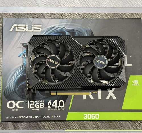 Видеокарта asus GeForce RTX 3060 Dual OC Edition