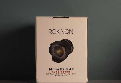 Rokinon Samyang 14mm f/2.8 AF Nikon F