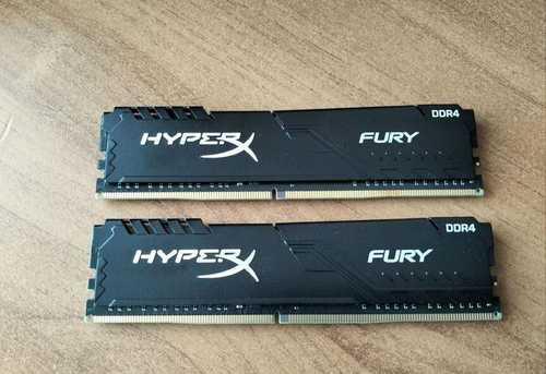 Оперативная память 16гб HyperX Fury DDR4 3000Mhz