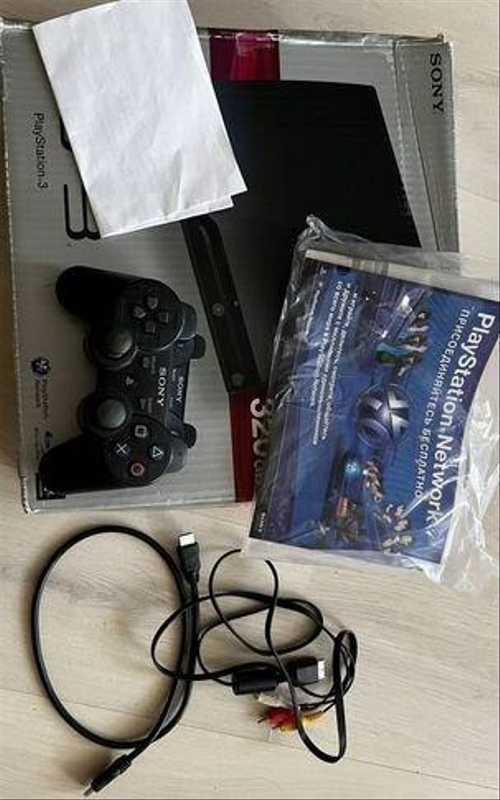 Sony playstation 3 PS3 320Gb полный комплект
