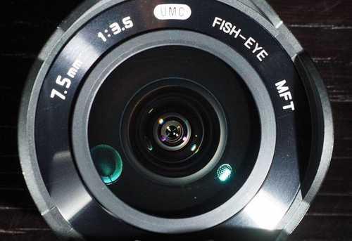 Samyang 7.5mm f/3.5 UMC Fish-eye Micro 4/3 Black
