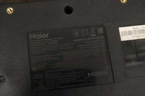 Запчасти от тв haier LE24K6000S