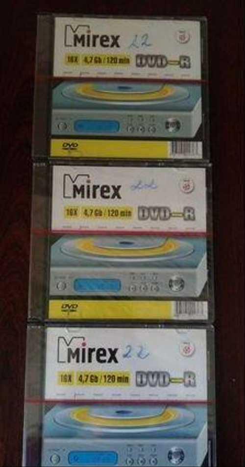 Болванка, Диск Mirex DVD-R 4,7Gb 16x slim