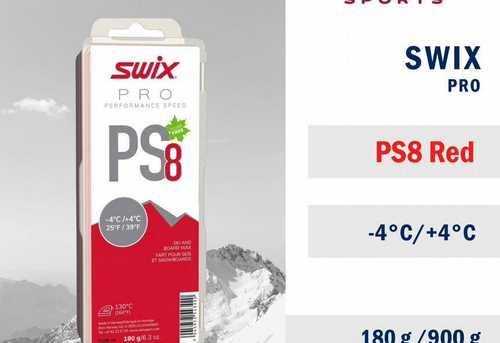 Парафин swix PS8 Red -4C/ +4C, 900g