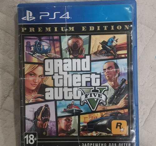 Диск Gta 5 Premium Edition на ps4, ps5