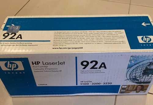 Картридж лазерный HP 92A C4092A черный
