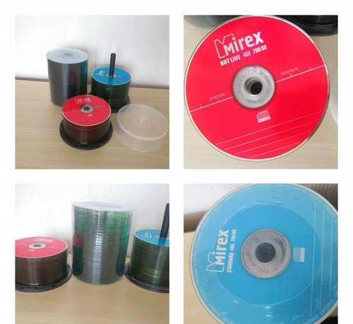 Новые Cd диски mirex 700/80, 201 шт