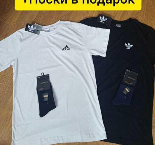 Футболка adidas и носки в подарок