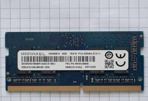 Оперативная память sodimm DDR4 3200MHz 4 Гб
