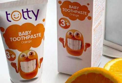 Totty Детская зубная паста со вкусом апельсина 3+