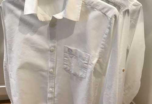 Рубашки белые для мальчика zara 152, next 134