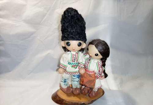 Сувенирные коллекционные куклы СССР гуцулы редкие