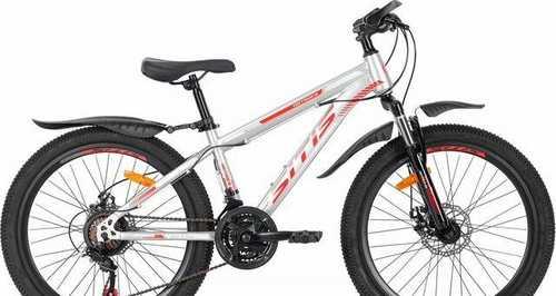 Велосипед sitis hotrock 24" (2022) серо-красный St