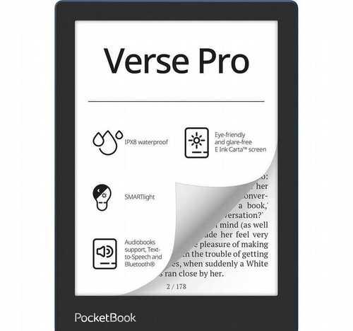 Книга электронная PocketBook 634 Verse Pro Azure