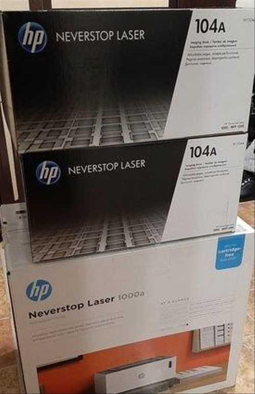Комплект: принтер HP Neverstop 1000a + расходники