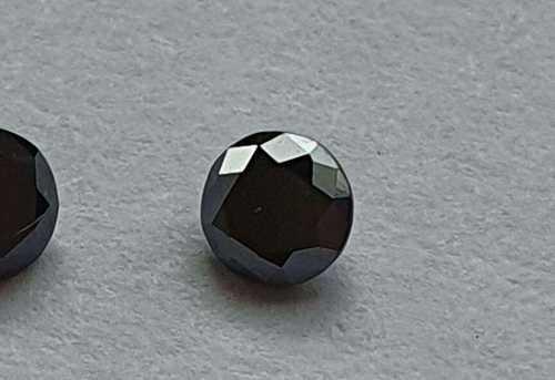 Природный чёрный бриллиант 3мм