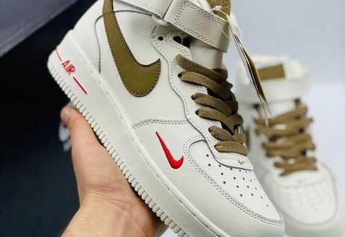 Кроссовки Nike air force 1 mid зимние на меху