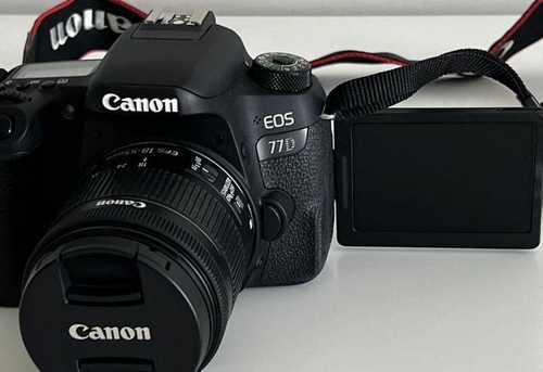 Зеркальный фотоаппарат Canon EOS 77D kit