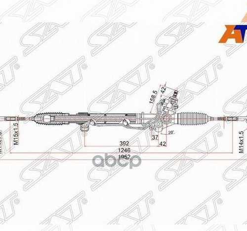 Рейка рулевая toyota land cruiser prado 02-08