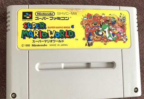 Картридж Super mario world для snes