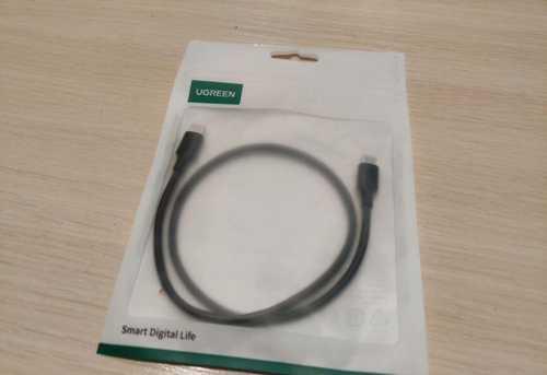 Кабель usb type c Ugreen 0.5m 60W