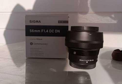 Объектив Sigma 56mm f/1.4 DC DN для Fujifilm X