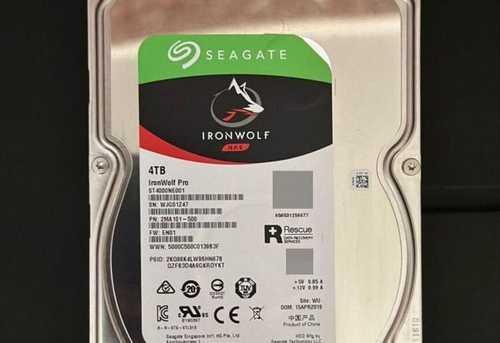 Внешний жёсткий диск Seagate 4Tb ironwolf pro