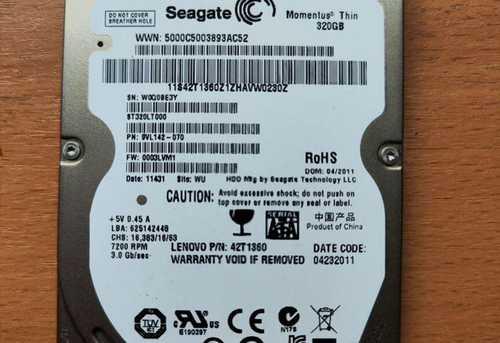 Жесткий диск hdd Seagate 320gb SATA