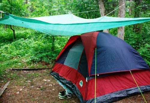 Тент шатер туристический Тарпаулин 4х6 90гр/м2