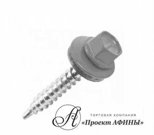 Саморезы кровельные 4.8x30 RAL7004