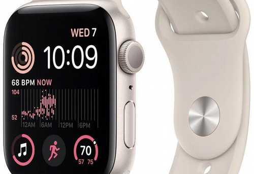 Смарт-часы apple watch se2 gps, 44 mm, starlight