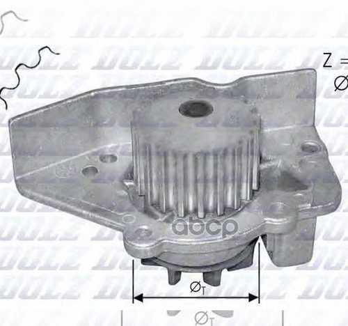 Насос водяной peugeot 406 1.6/1.8 N-405 N405 Dolz