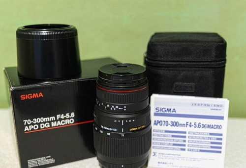 Sigma 70-300 F/4-5.6 APO DG macro для Nikon