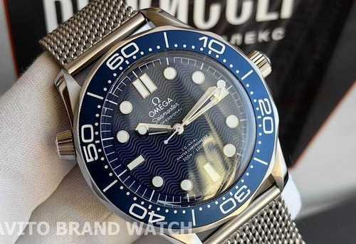 Часы Omega seamaster 007 Bond синий циферблат new