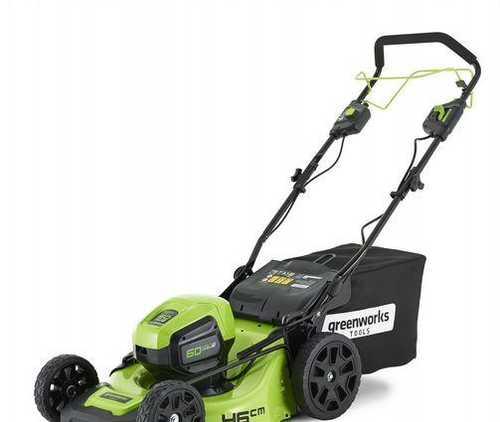 Газонокосилка аккумуляторная greenworks GD60LM46S