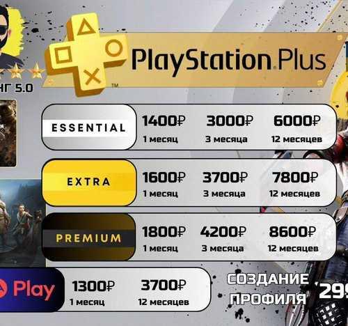 Подписка ps plus delux Украина ps5 ps4 (Арт.82931)