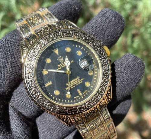 Мужские резные наручные часы Rolex Submariner