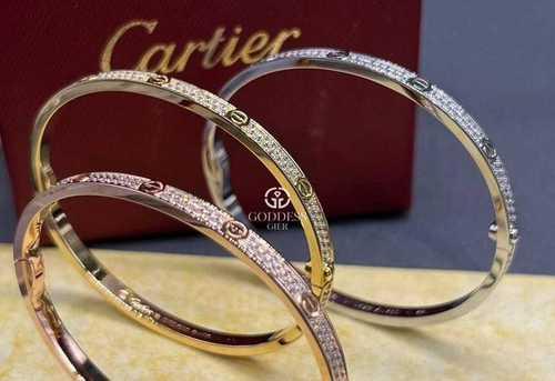 Браслет Cartier золото с бриллиантами