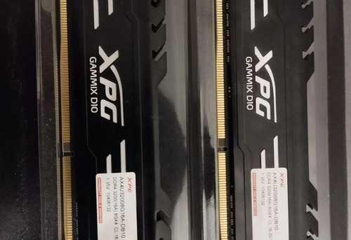 Оперативная память A-data XPG gammix d10 16гб DDR4