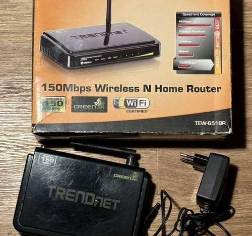 Роутер wi fi trendnet tew-651br