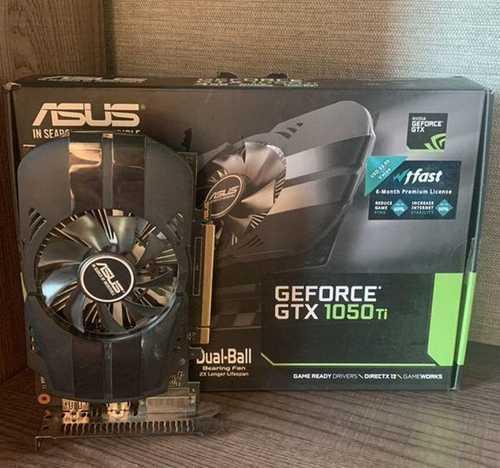 Видеокарта gtx 1050 ti 4gb asus