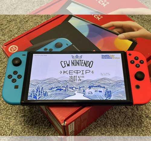 Прошитая Nintendo Switch oled 512gb