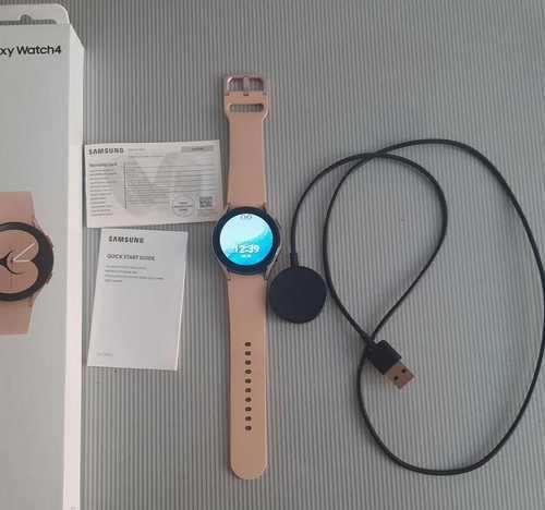 Смарт часы Samsung galaxy watch 4 rose gold 40mm