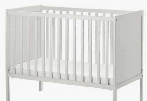 Детская кроватка IKEA сундвик(матрас, белье)