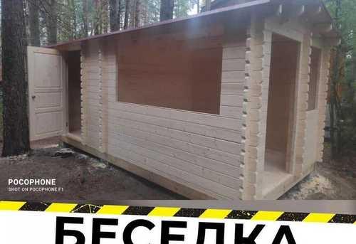 Беседка из мини бруса В