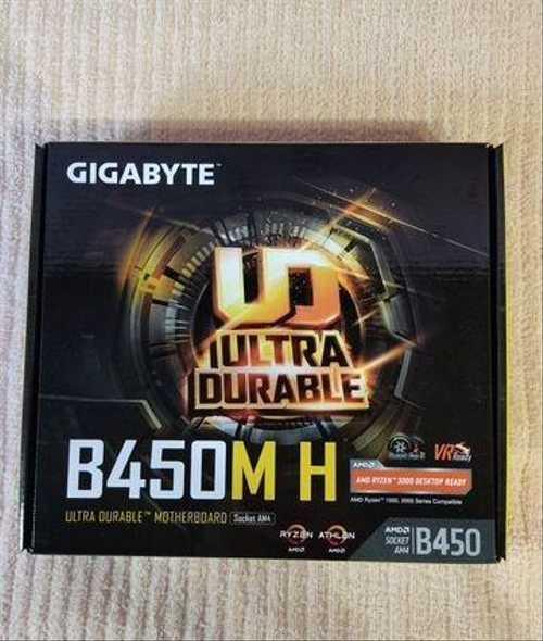 Упаковка от мат\платы gigabyte B450M H