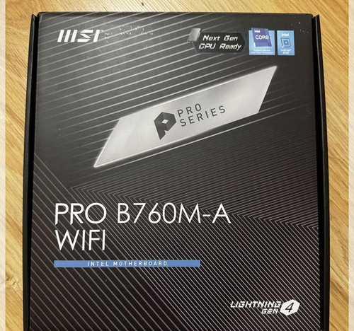 Материнская плата MSI PRO B760m-a Wi-Fi DDR5